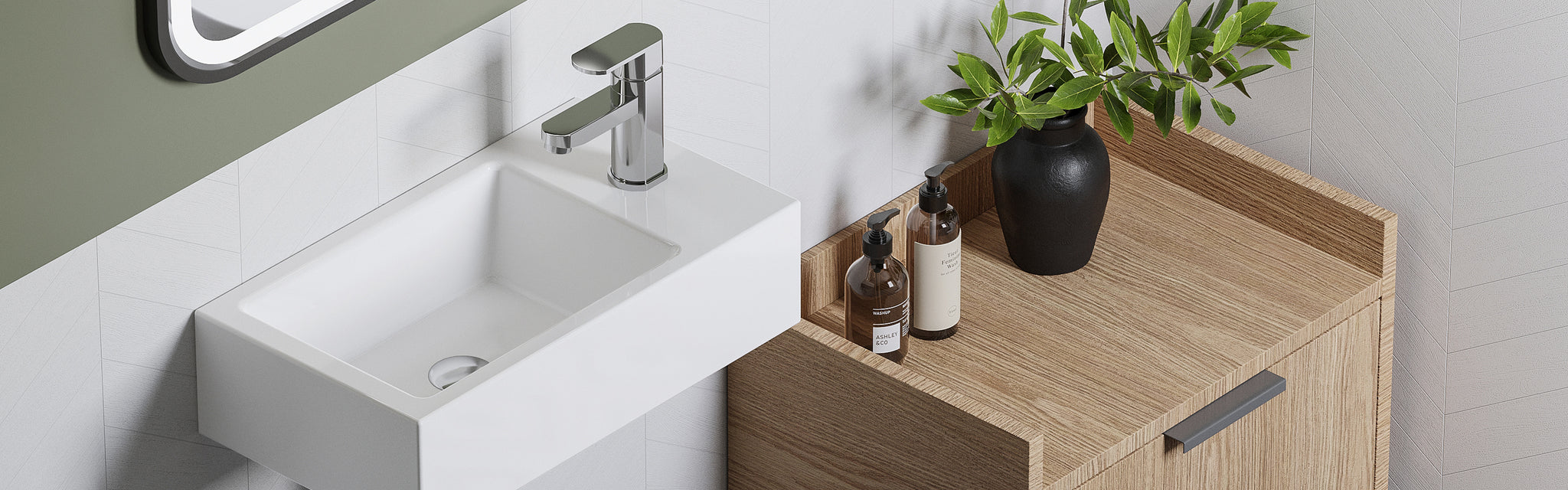Wall Mount Sink Bathroom Chicanery Wall Hung 1 Drawer Bathroom