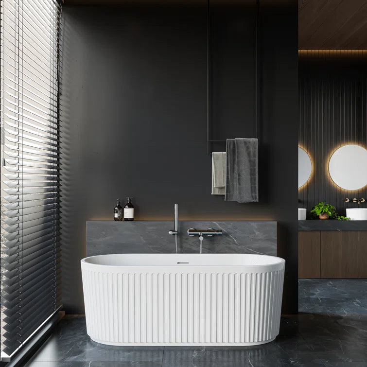 2 Person Bathtub | 67 inch Freestanding Tub | HOROW